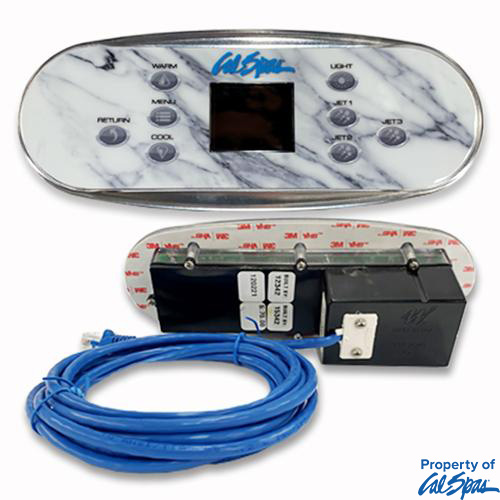 Hot tubs parts OVERLAY (#12361-01) CAL SPA GREEN CONTROL PANEL TOPSIDE ...